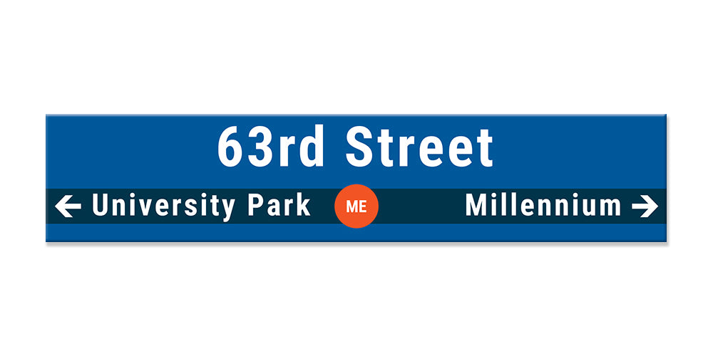 63rd Street Sign – Metra Merch