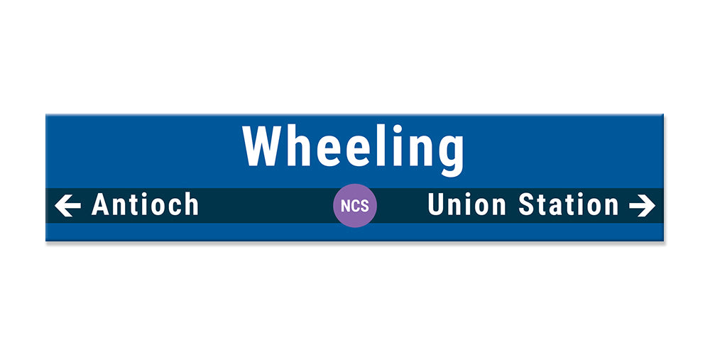 Wheeling Sign – Metra Merch