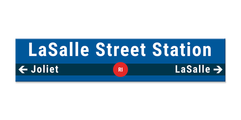 LaSalle Street Station Sign – Metra Merch