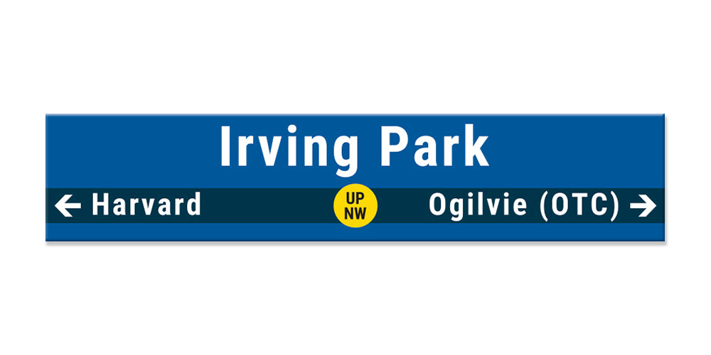 Irving Park Sign – Metra Merch