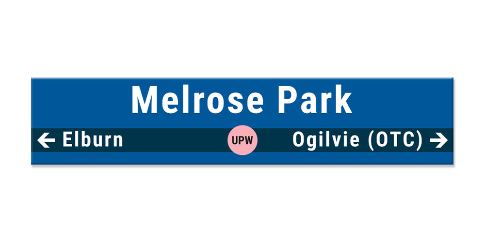 Melrose Park Sign – Metra Merch
